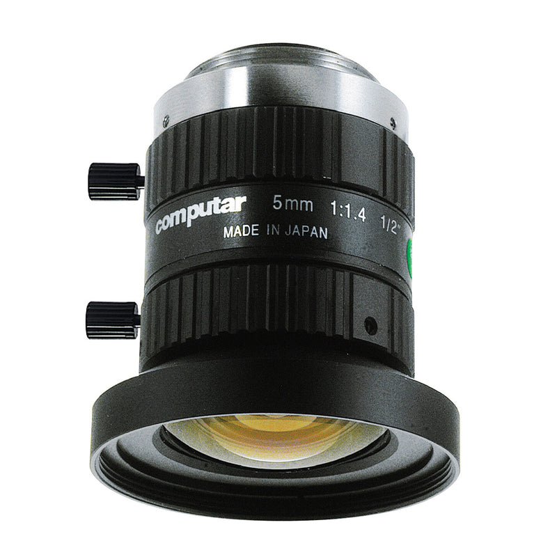 Computar H0514-MP2 5 mm 1/2″ ƒ/1.4 - ƒ/16 Fixed Focal Length Lens ...