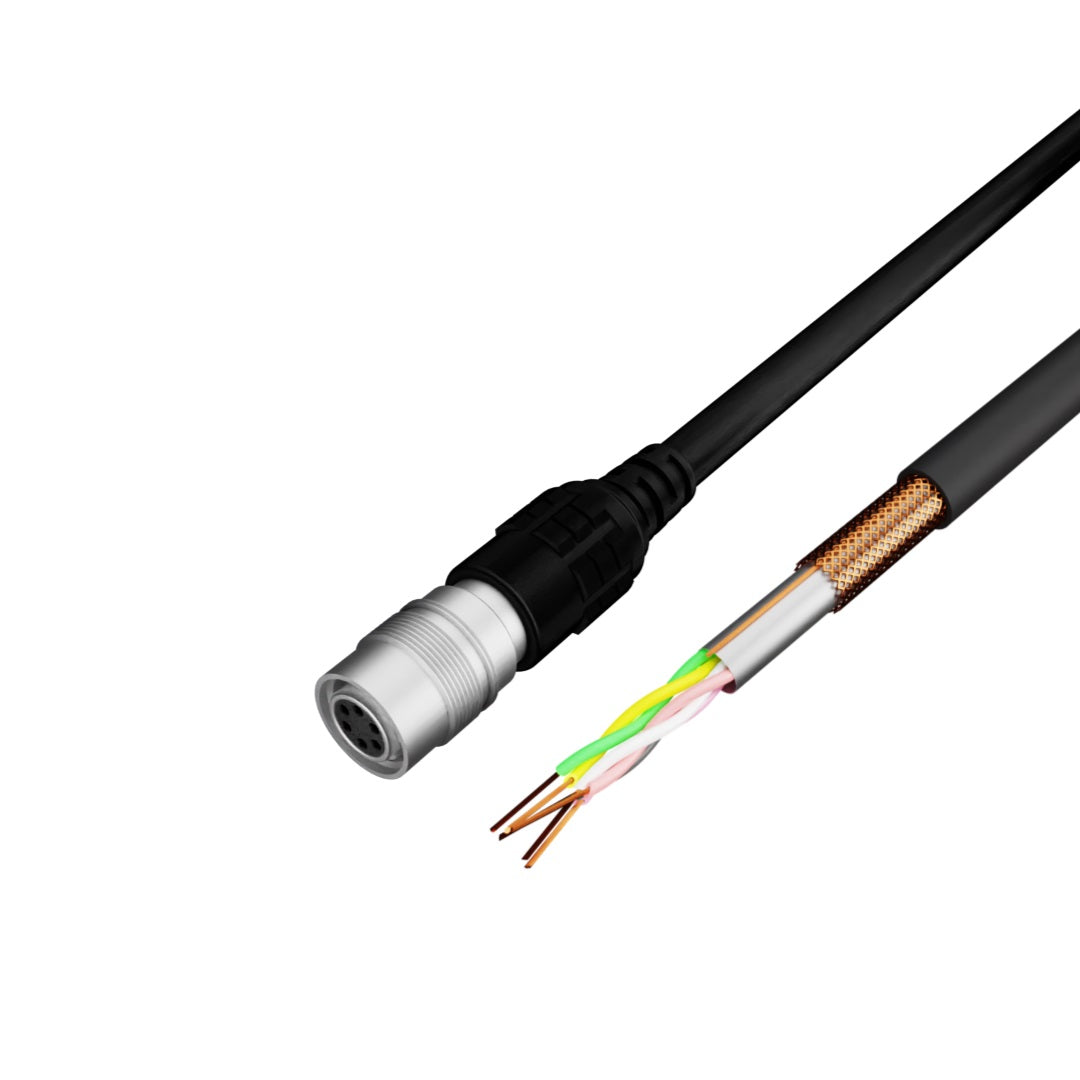 CEI MVA-50-3-X-10 Cable, 6 Pin Female Straight Plug (Hirose HR10A-7P-6