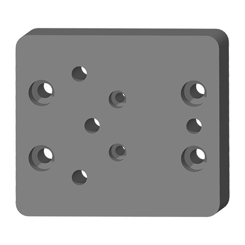 SLM-593XS-M-MICROHAWK Metric Microscan Microhawk Camera Mounting Plate ...